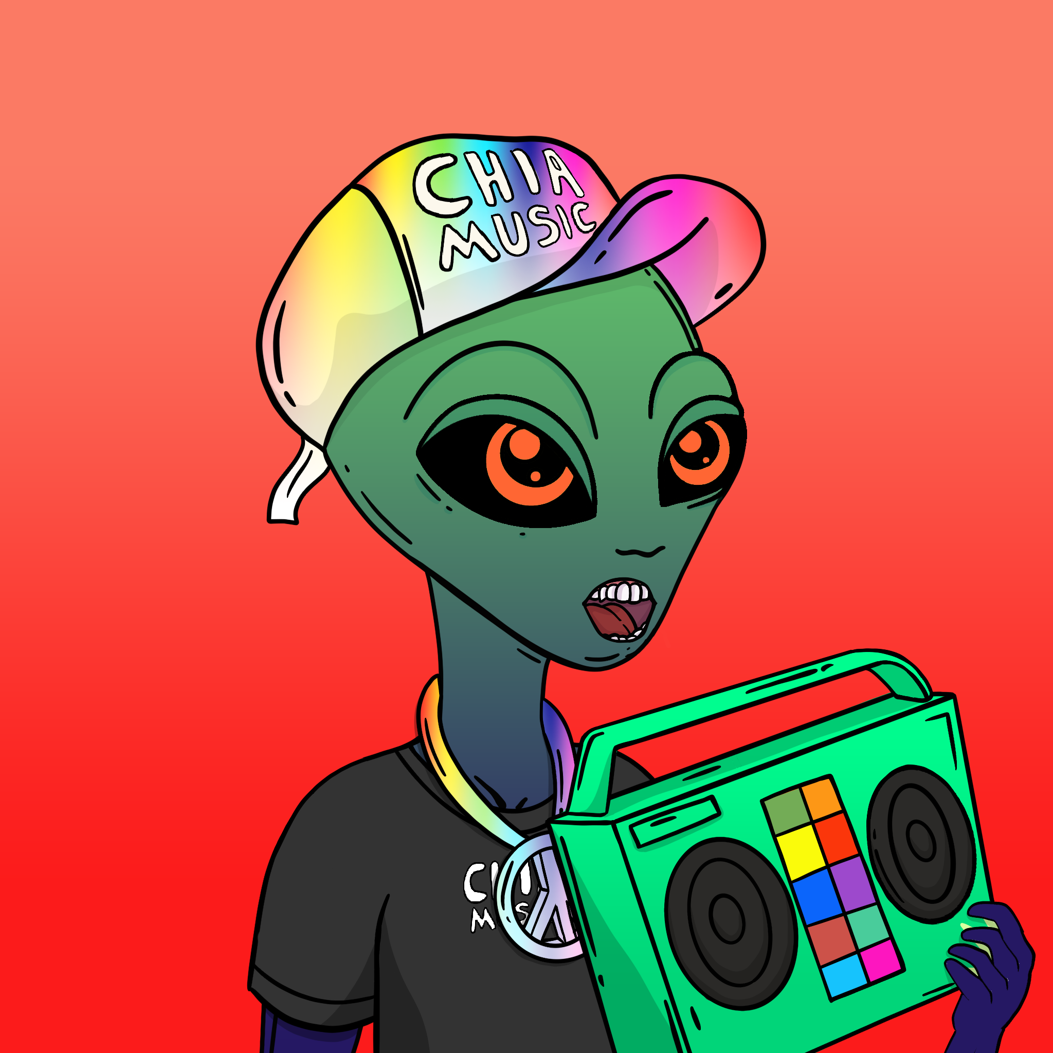 Chia Music Space Aliens #329 | MintGarden